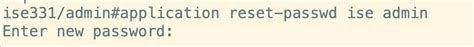Reset And Recover Ise 3 3 Password Cisco