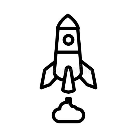 Launch Project Icon Stock Vector Illustration Of Simple 254867610
