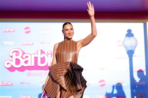 Gal Gadot Braless Barbie Premiere Hot Celebs Home