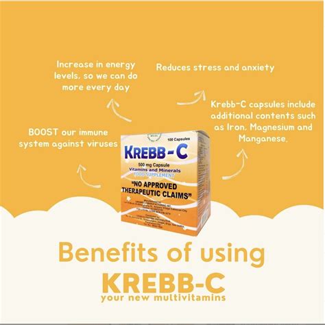 100 Capsules Of Krebb C Food Supplement Shopee Philippines