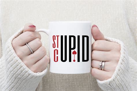 Stupid Cupid Anti Valentines Day Svg By Craftlabsvg Thehungryjpeg