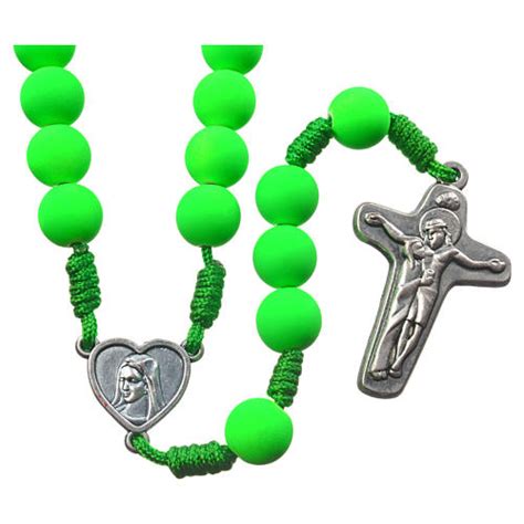 Rosenkranz grünen Fimo Perlen Medjugorje Online Verkauf über HOLYART de