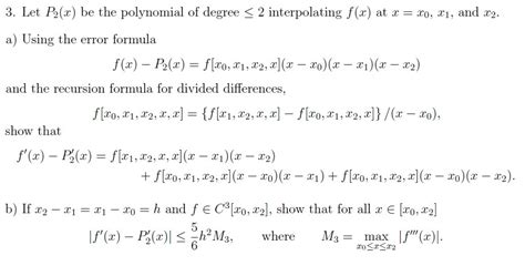 Let P2 X Be The Polynomial Of Degree 2