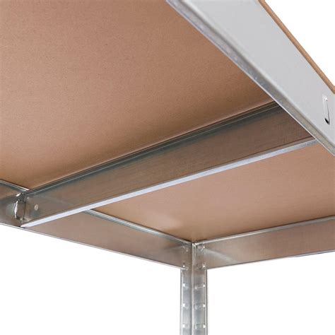 ᐉ Стеллаж металлический оцинкованный Skladcom 1800х900х500 мм 4 полки МДФ 175 кг на полку