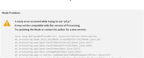 error when activating p5 js mode in desktop p5 js processing