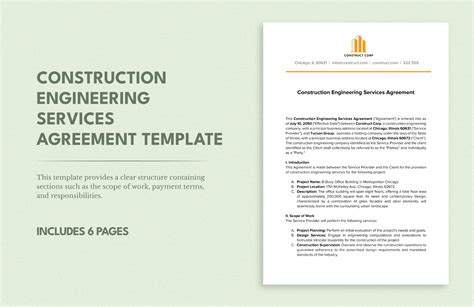 Free Construction Agreement Templates Editable And Printable