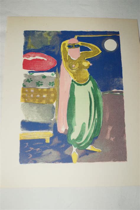 Kees Van Dongen Gravure Couleur Femme Voile Seins Mille Nuits Et Une