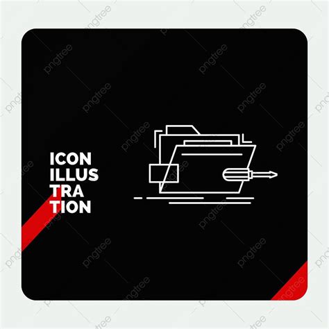 Presentation Folder Vector Hd Png Images Red And Black Creative Presentation Background For