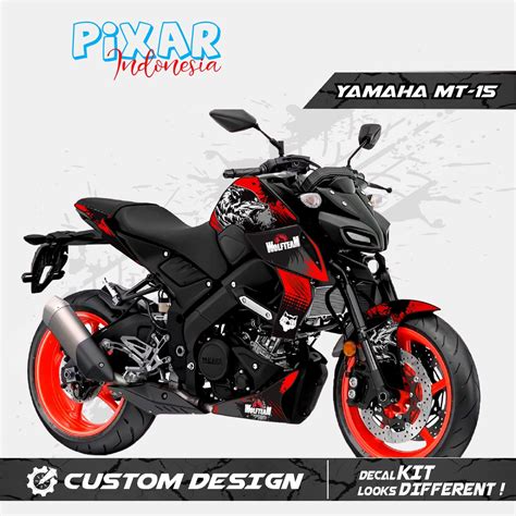 Jual Sticker Decal Motor Yamaha Mt 15 Wolf Full Body Premium Quality