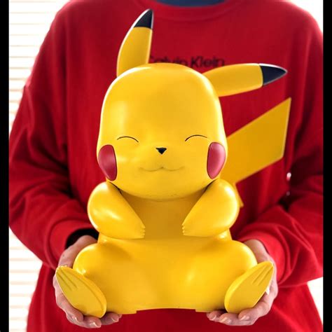 Pikachu Life Size Controller Phone And Drink Holder Stand Perfect