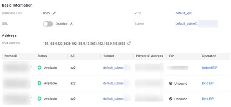 Viewing The Ip Address And Port Of A Geminidb Dynamodb Compatible
