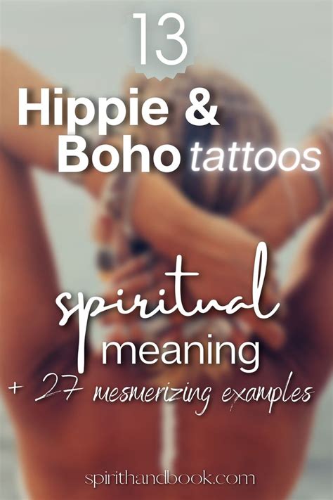 The Back Of A Womans Body With Text That Reads 13 Hippie And Boho