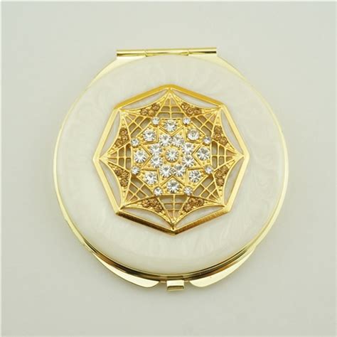 Pearl Flower Compact Mirrorportable Makeup Mirror
