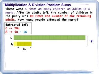P Multiplication Division Problem Sums PPT