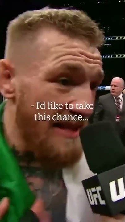 Coner Mcgregor Apologize Youtube