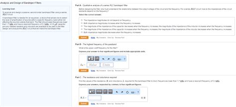 Solved To Analyze And Design A Passive Second Order
