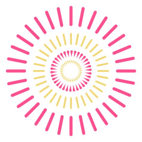 Design Png E Svg De Golpe De Fogo De Artifício Colorido De 4 Anéis Para