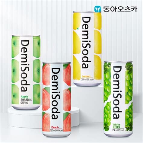 데미소다 250ml 30개입 애플 피치 레몬 청포도 핵이득마켓
