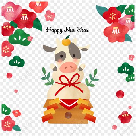 일본식 레이와 새해 소 일러스트가축키모노휴일 Png 일러스트 무료 다운로드 Lovepik