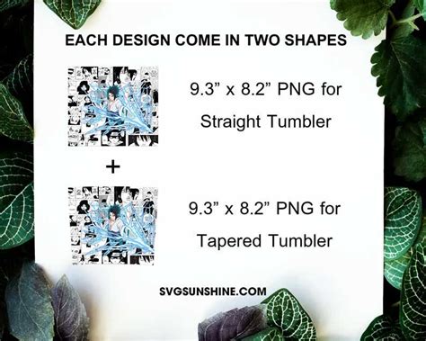 Sasuke Uchiha Hebi 20oz Skinny Tumbler Template Png Naruto Tumbler