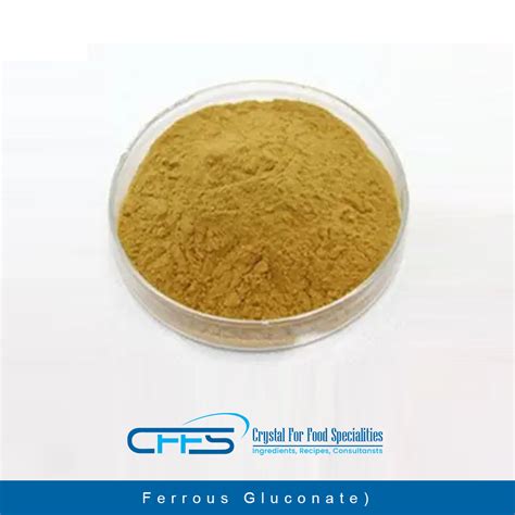 Ferrous Gluconate Crystal For Food Specialties