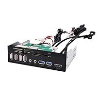 EZDIY FAB 2 Port USB 3 0 USB 2 0 HUB Power ESATA HD Audio All In 1 5 25 Inch Metal Optical Drive