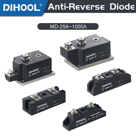 Mdq 30a 1200a Single Phase Diode Bridge Rectifier Module With Radiator