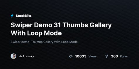 Swiper Demo Thumbs Gallery With Loop Mode Stackblitz