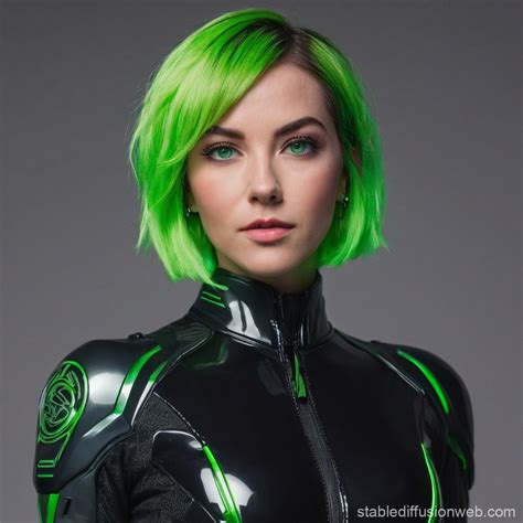 Cyberpunk Female Warrior Stable Diffusion Online