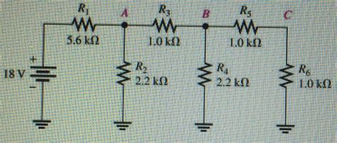 Solved Determine The Current Through Each Resistor And The Chegg