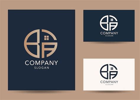 Premium Vector Modern Monogram Initial Letter Ba Logo Design Template