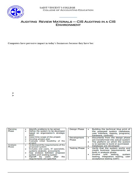 16 Cis Auditing In A Cis Environment Pdf Audit Computer File