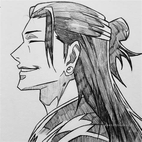 Getou Suguru Geto Fanart Getou Suguru Sketch Pencil Anime Face Drawing Anime Drawing Books