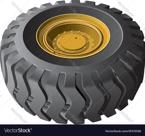 Engineering Vehicles Wheel Royalty Free Vector Image