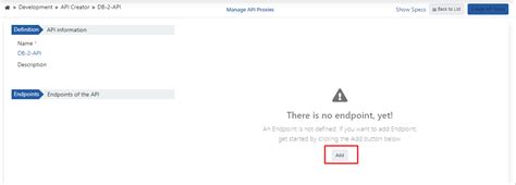 creating db 2 api over mysql database