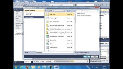 Curso Asp Net Version C Net Video 01 Youtube
