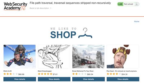 Portswigger Web Security Academy Lab File Path Traversal Traversal Sequences Stripped Non