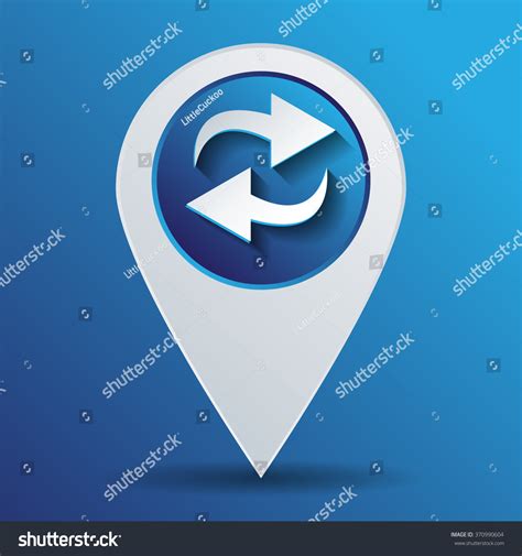 Update Arrow Sign Stock Vector Royalty Free 370990604 Shutterstock