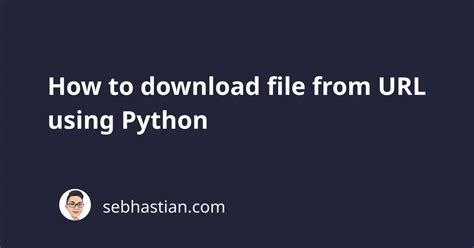 How To Download File From Using Python Sebhastian