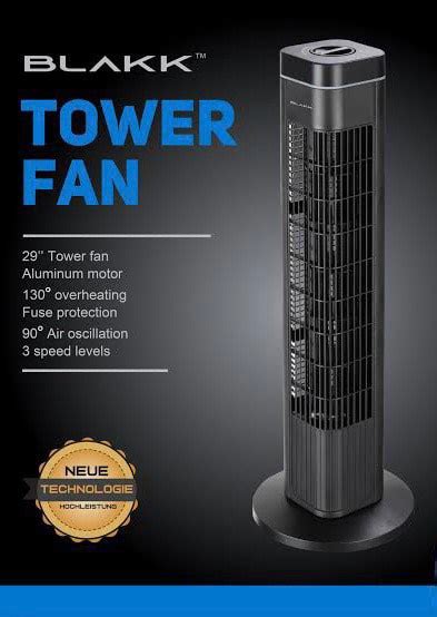 Blakk Tower Fan Furniture And Home Living Lighting And Fans Fans On Carousell