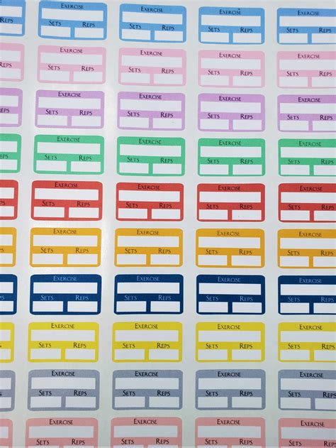 Daily Exercise Custom Planner Calendar Stickers Abstract Alien Art