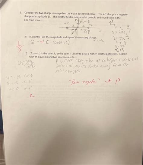 Solved 3 7 Pts A Use Gauss Law To Find The Electric