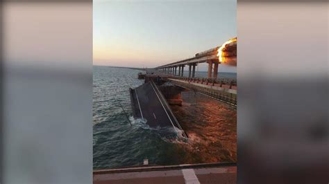 克里米亞大橋劇烈爆炸 烏稱對襲擊負責│tvbs新聞網