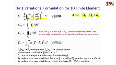 Lec0 30 Chapter 14 Variational Method For One Dimensional Fe