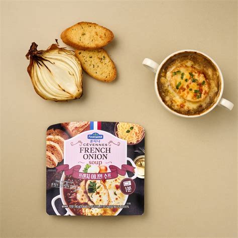 유럽 정통의 맛 폰타나 Event 셀럽도 즐겨먹는 어니언수프 집에서 만들기 힘들다면 유럽 정통 어니언수프를 1분만에 완성할 수 있는 방법이 있어요 양파 본연의