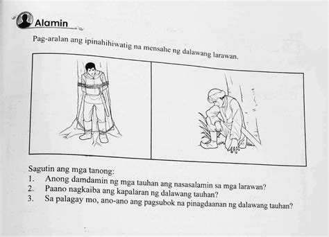 Pag Aralan Ang Ipinahihiwatig Na Mensahe Ng Dalawang Larawan Brainly Ph