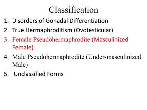 Disorders Of Sex Development Pptx