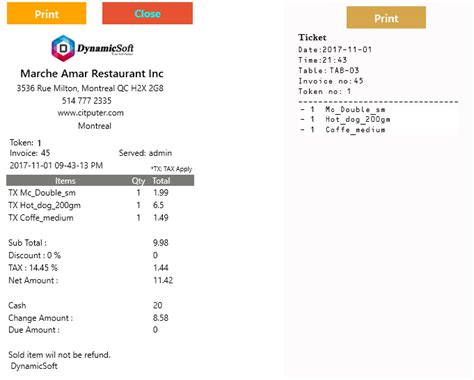 Rest Pos Restaurant Point Of Sale Wpf Application By Dynamicsoft