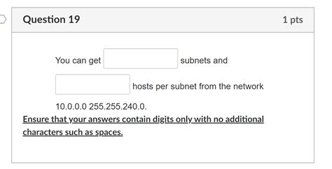 Solved Question Pts The Ip Address Chegg