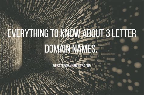 3 Letter Domain Names Everything You Need To Know